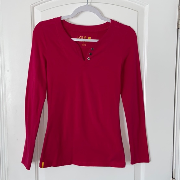 Lole | Tops | Lole Organic Cotton Long Sleeve Knit Shirt S Pink | Poshmark